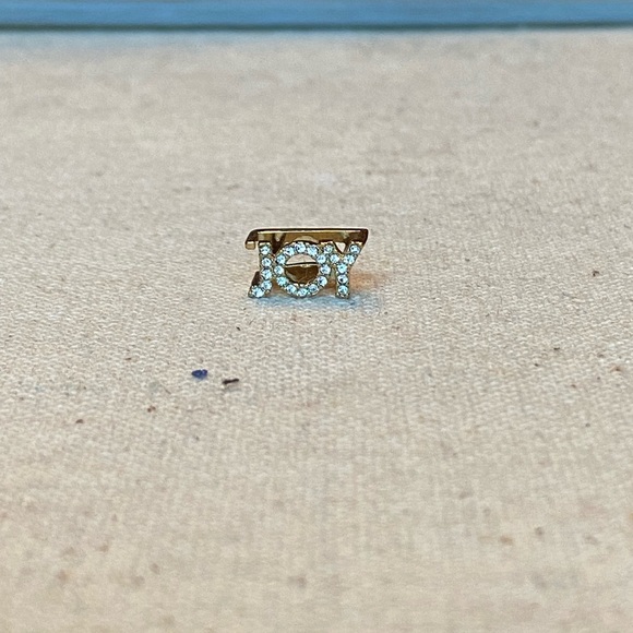 KEEP Collective | Jewelry | Keep Collective Pave Gold Joy Charm | Poshmark